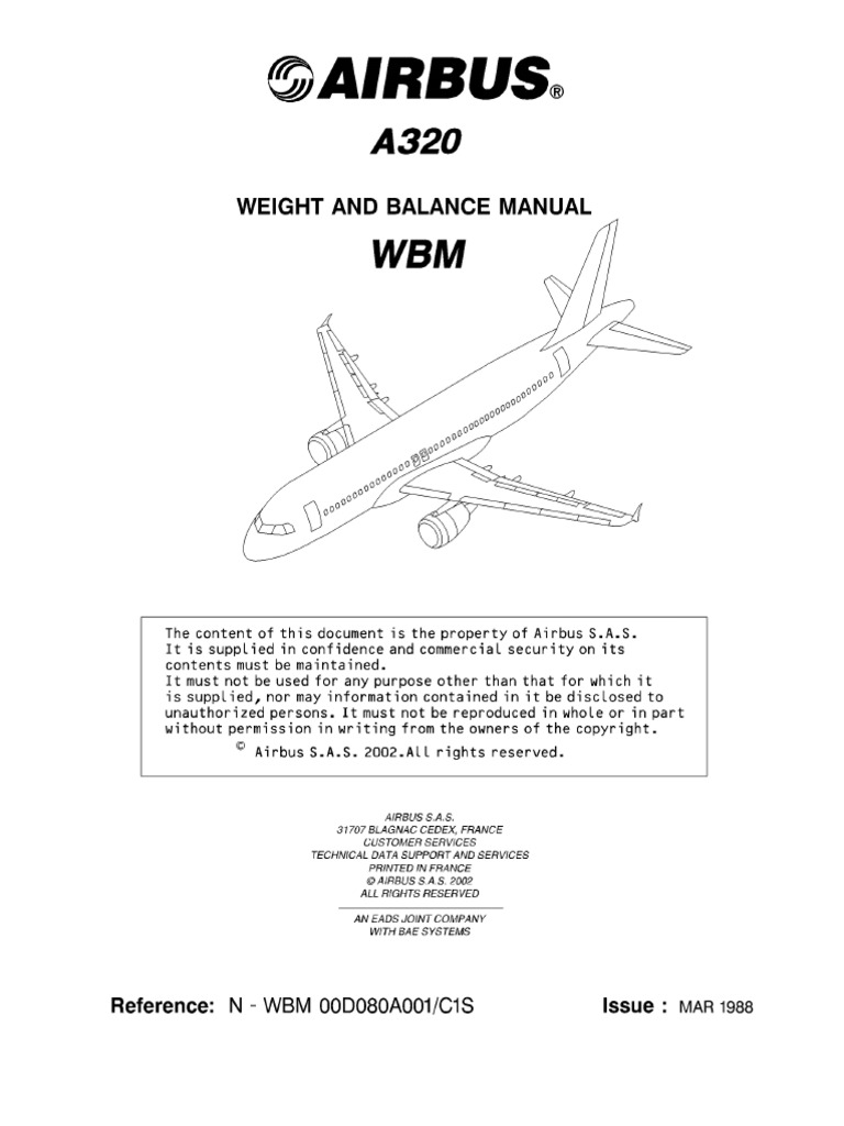 A320 Weight and Balance Manual PDF | PDF | Landing Gear | Aircraft
