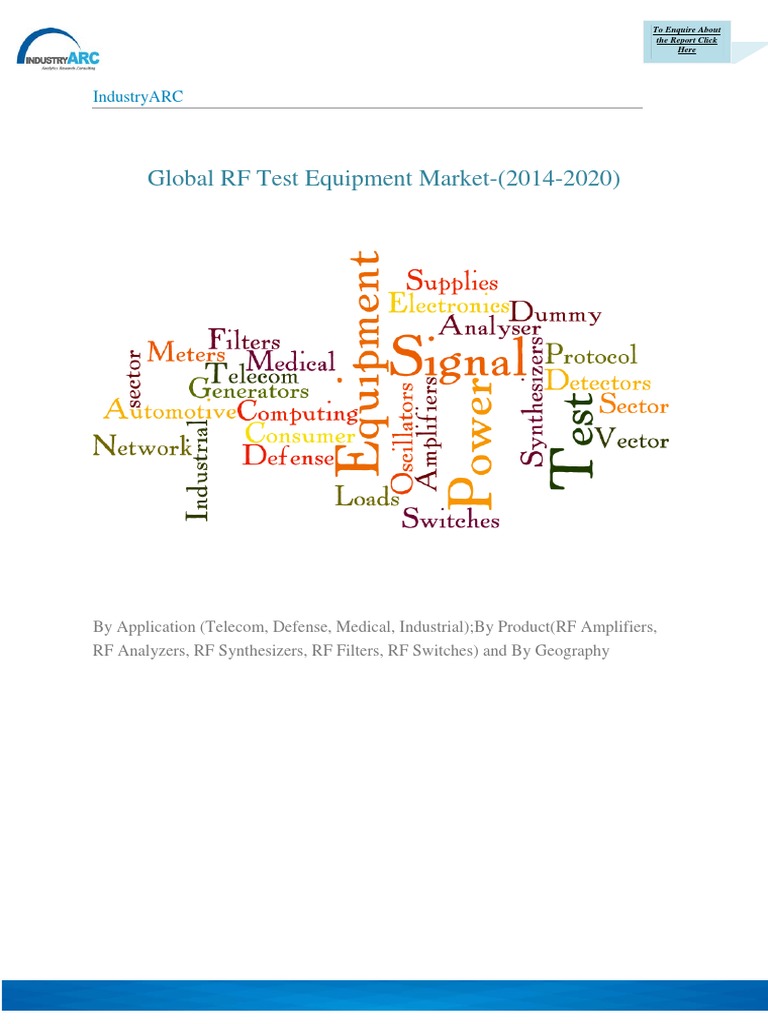 RF Test Equipment Market Brochure Final | PDF | Electronics | Science