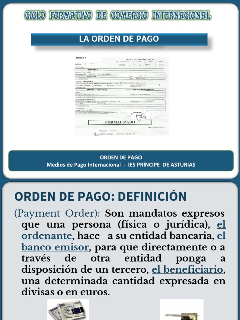 Ordenes de Pago | PDF | Cheque | Bancos