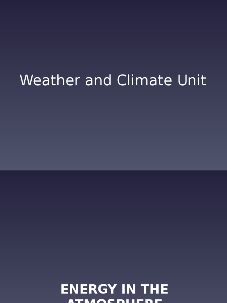 Weather and Climate | PDF