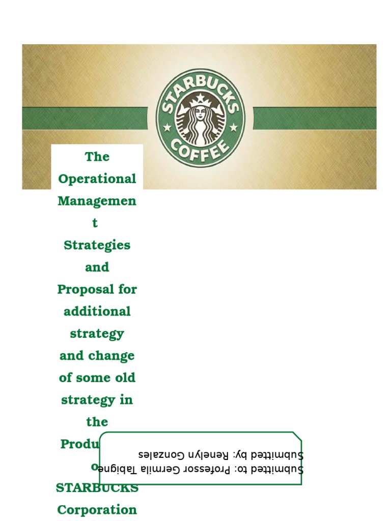 Management Term Paper | PDF | Starbucks | Inventory
