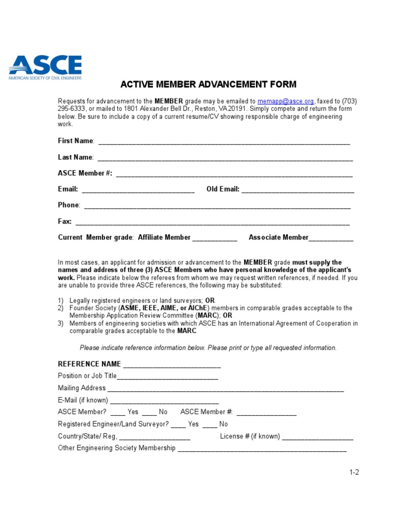 Member Advancement Form | PDF | Career & Growth | Business
