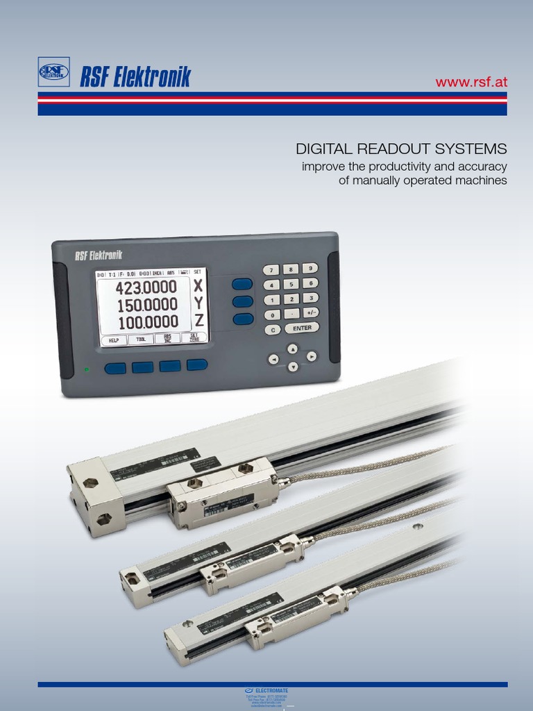 RSF Electronik Digital Readouts Systems Catalog | PDF | Relay ...