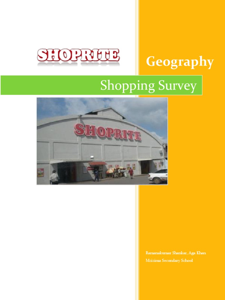 Akmss Shoprite Report | PDF | Survey Methodology | Questionnaire