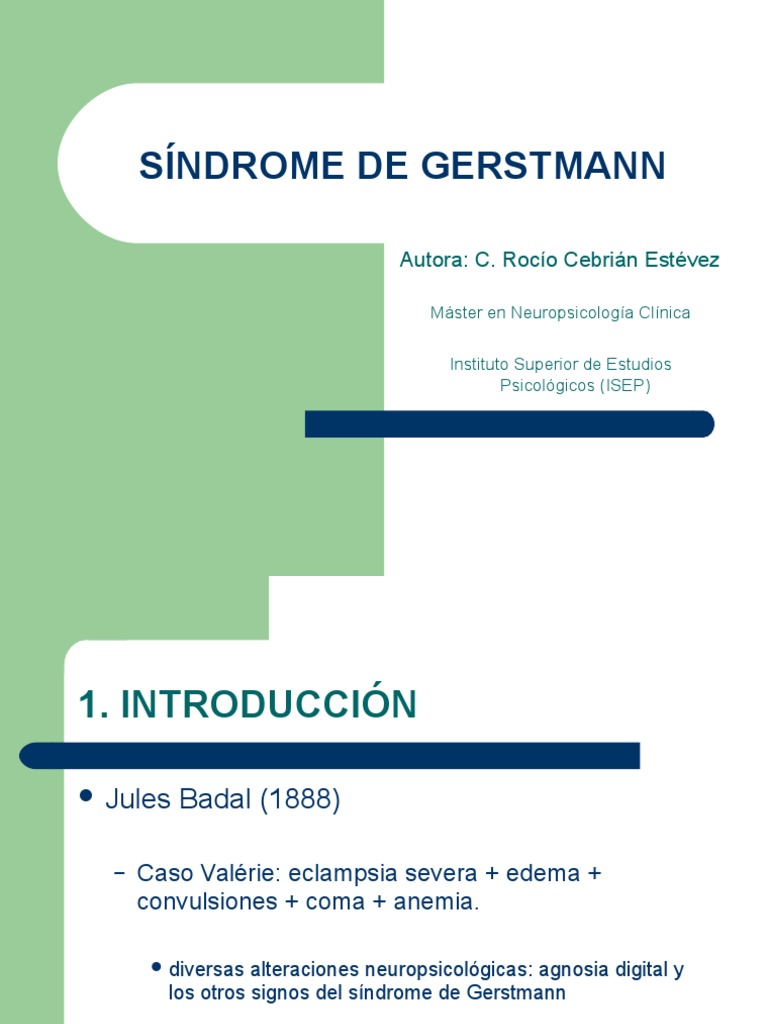 Síndrome de Gerstmann | PDF | Afasia | Neurología