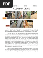 Clean-Up Drive Narrative Report