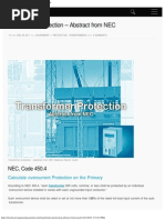NEC Article 450: Transformer Guidelines | PDF | Fuse (Electrical ...