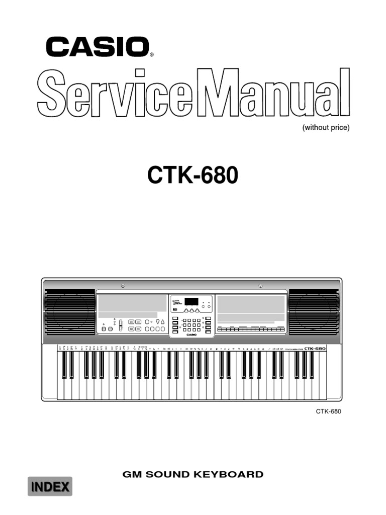 Casio CTK680 Service Manual | PDF | Random Access Memory | Synthesizer