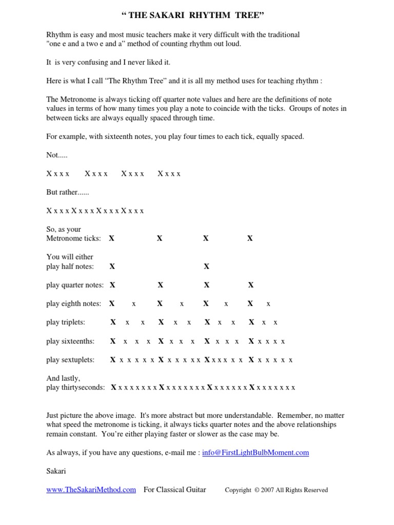 Rhythm Tree | PDF