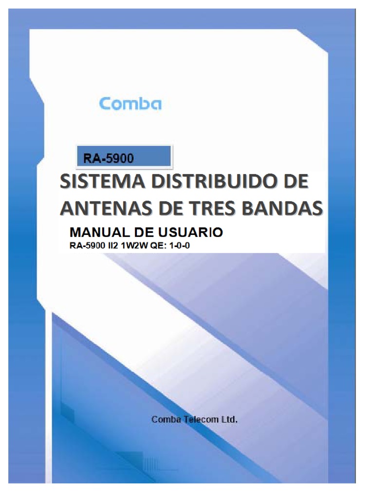 Manual de Usuario RA-5100 II2 | PDF | Tornillo | Descarga electrostática