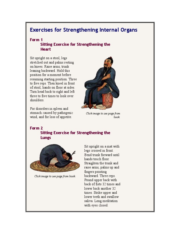 Exercises For Strengthening Internal Organs | PDF