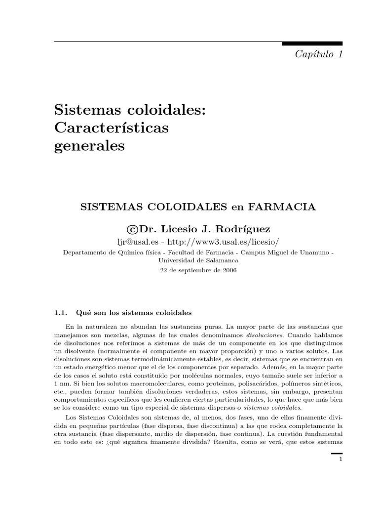 Soluciones coloidales | Colloid | Emulsion