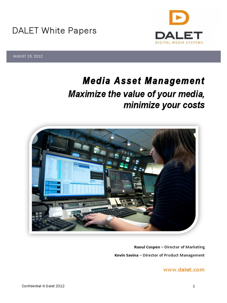 DALET MAM Whitepaper | PDF | Business Process Management | Metadata