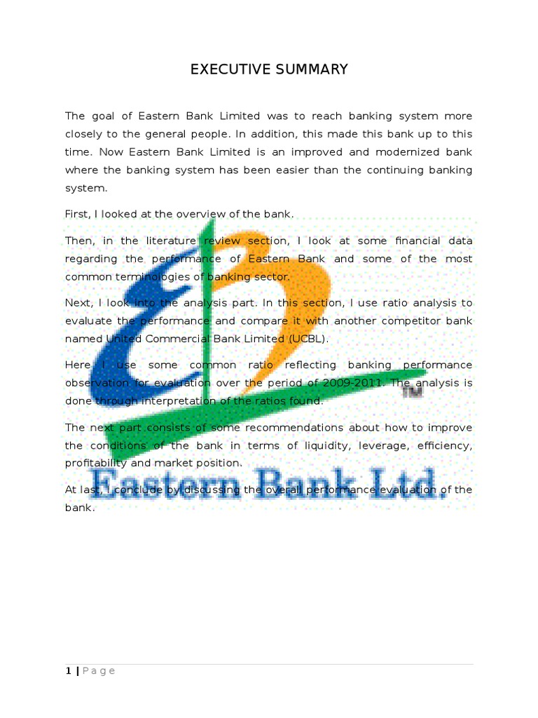 Eastern Bank Analysis | PDF | Market Liquidity | Revenue