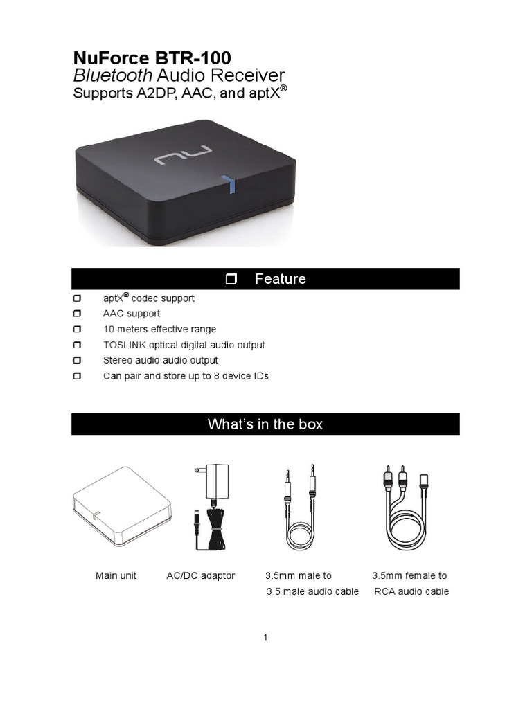 BTR-100 Manual 20130829 | PDF | I Phone | Digital Technology