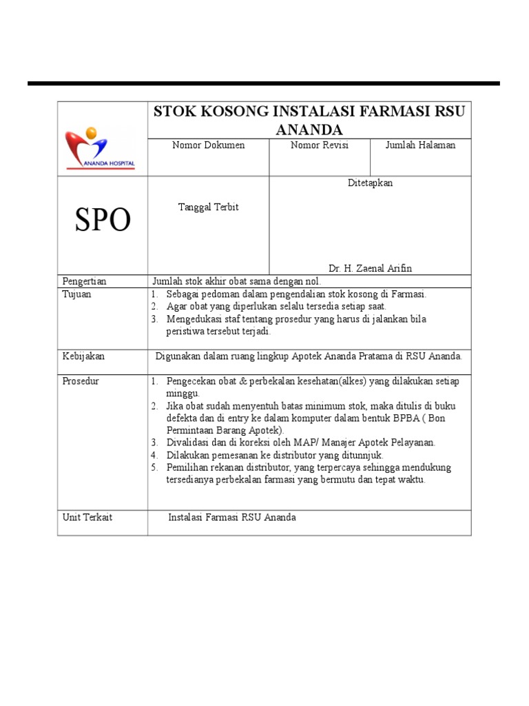 Contoh Spo | PDF
