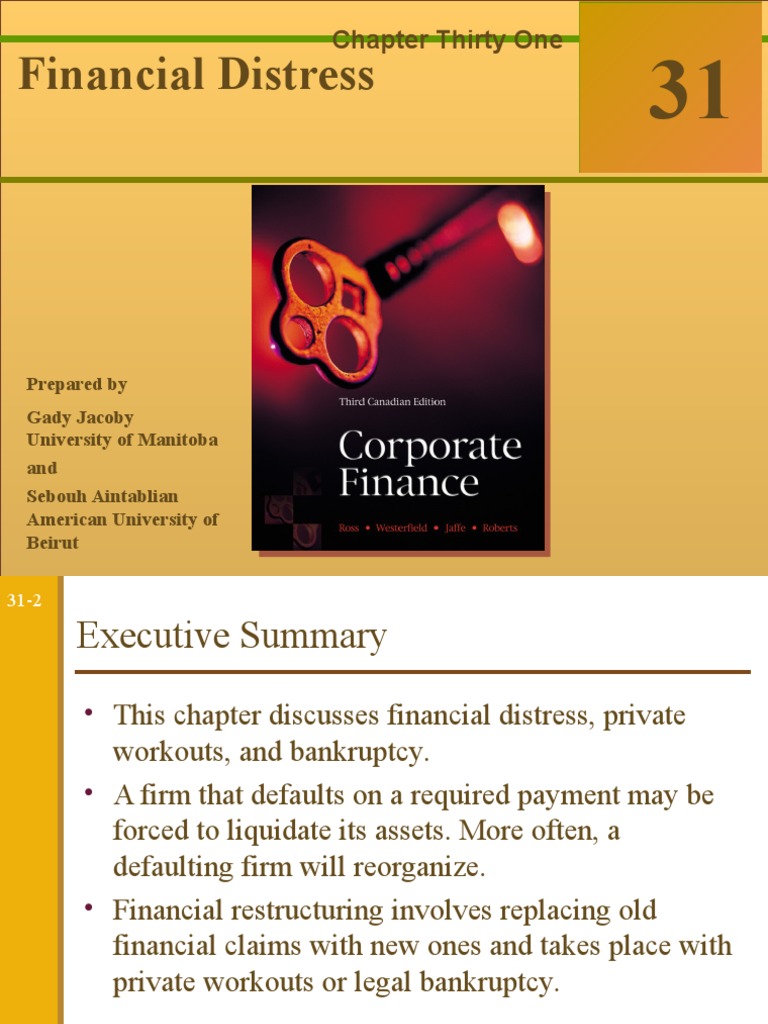 Corporate Finance: Financial Distress | PDF | Bankruptcy | Liquidation