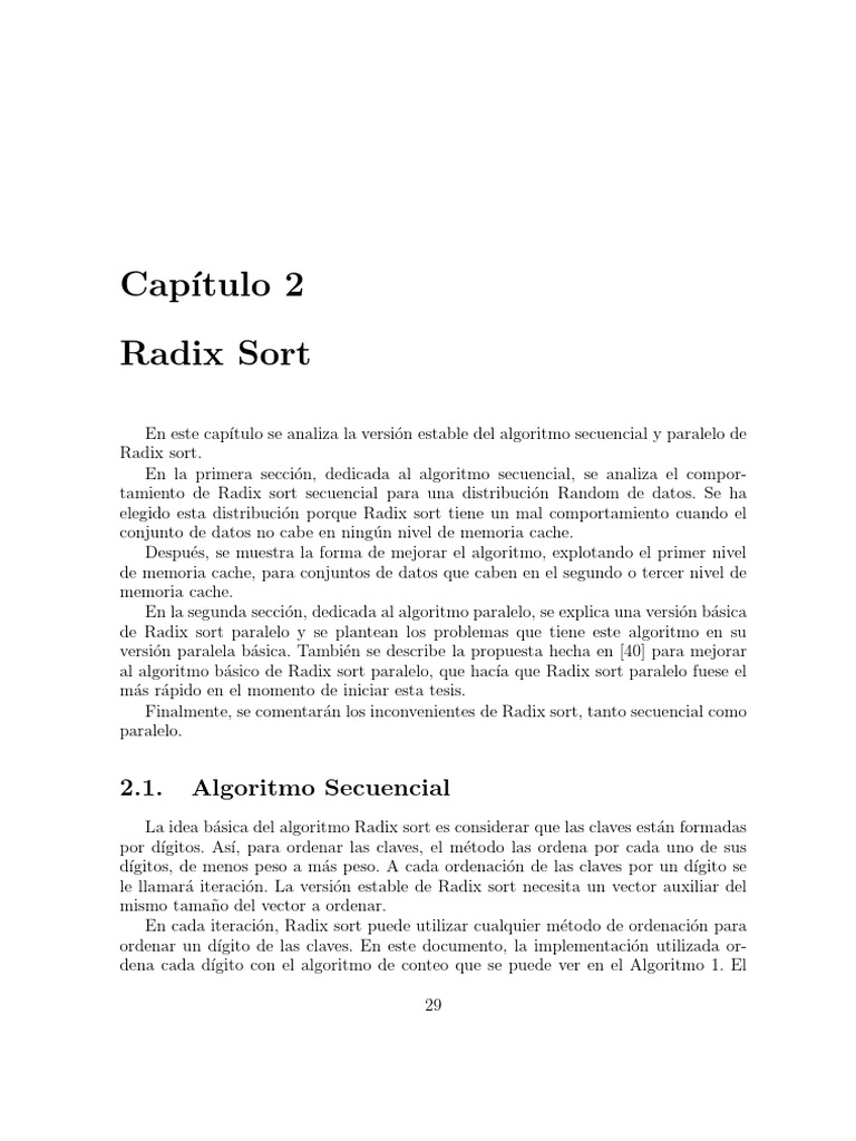 Radix Sort | PDF | Poco | Algoritmos