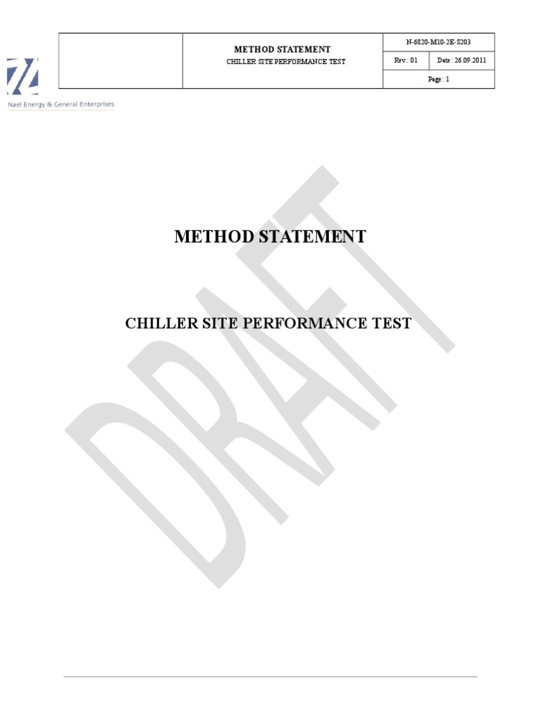 Chiller Perfomance Test | PDF | Temperature | Heat Transfer