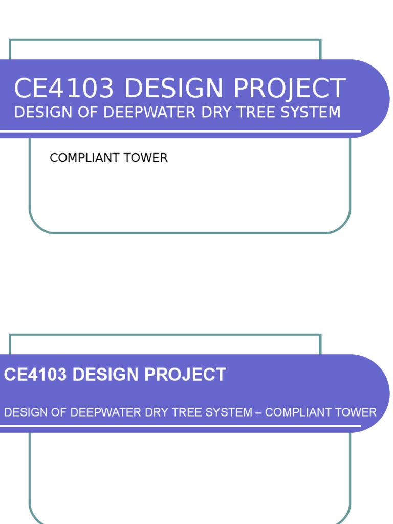 Design of Compliant Tower | PDF | Deep Foundation | Strength Of Materials