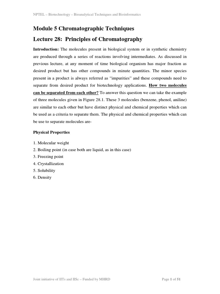 Full Notes For Chromo | PDF | Chromatography | High Performance Liquid ...