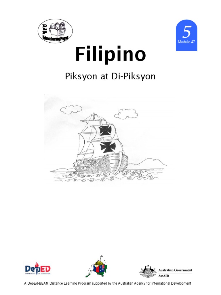 Filipino 5 DLP 47 - Piksyon at Di-Piksyon PDF | PDF