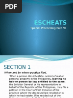 Escheat Proceedings in the Philippines | PDF | Intestacy | Inheritance