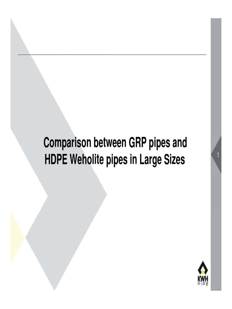 HDPE Vs GRP | PDF