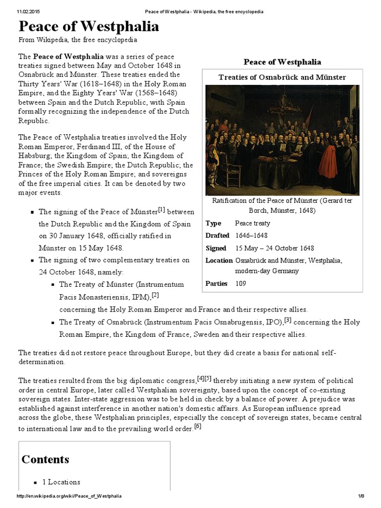 Peace of Westphalia | PDF | International Relations | Government