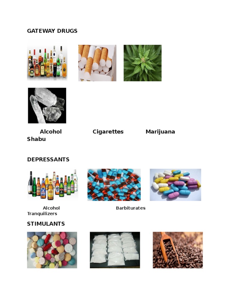 Gateway Drugs: Alcohol Barbiturates Tranquilizers | PDF