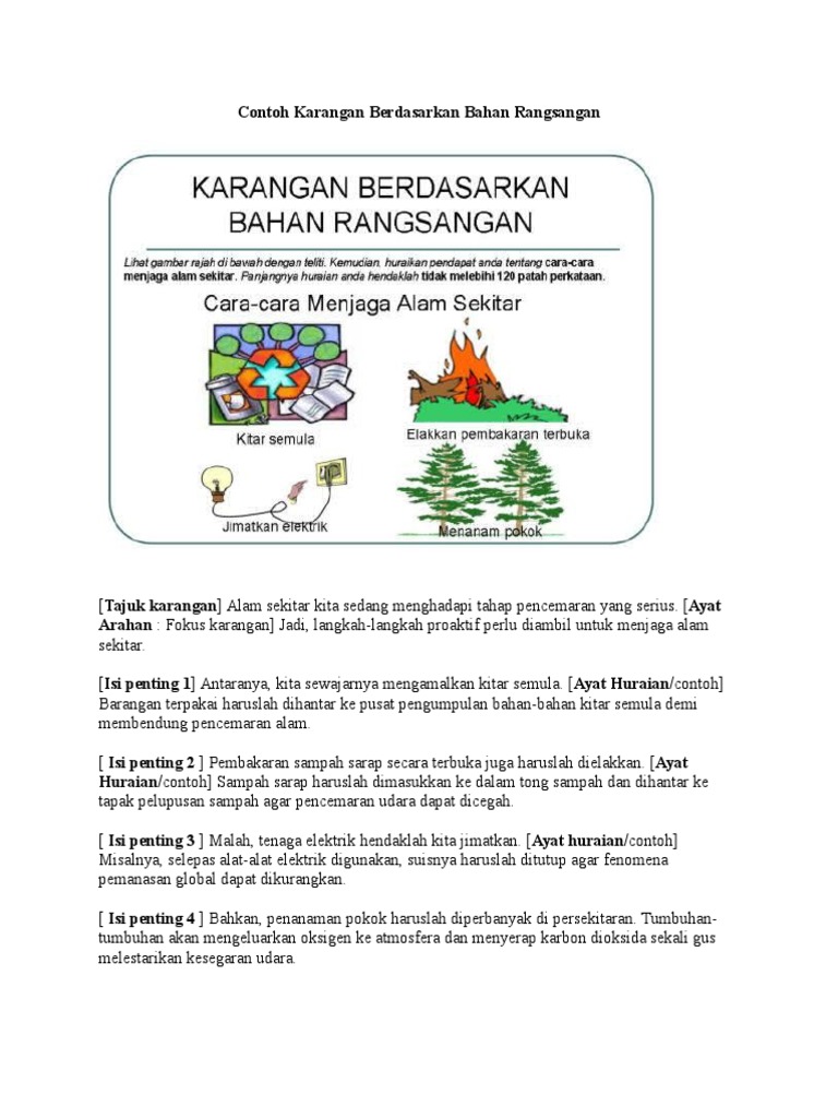 Contoh Karangan PT3 | PDF