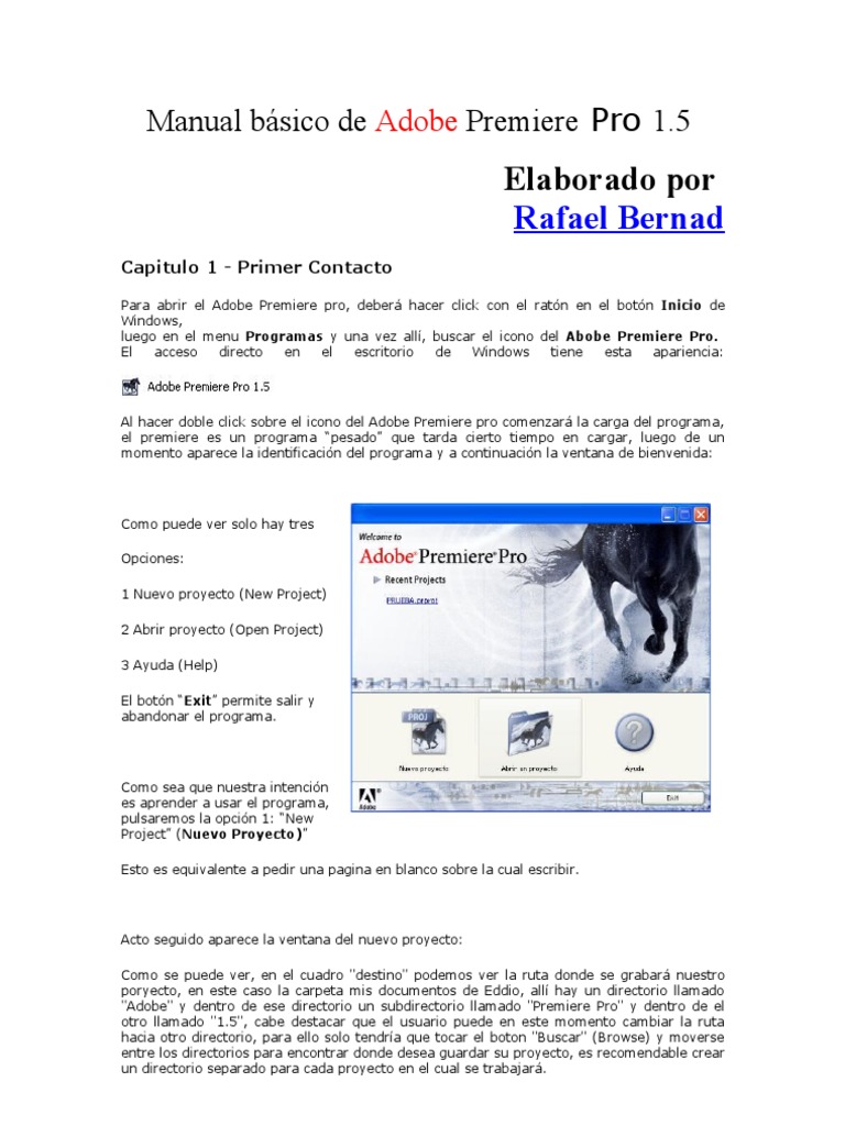 Tutorial Adobe Premiere Pro | PDF