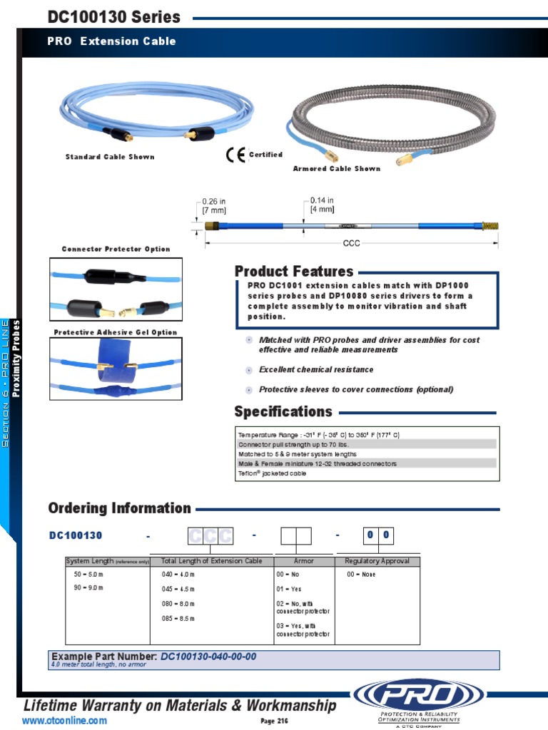 Product Features: Lifetime Warranty On Materials & Workmanship | PDF