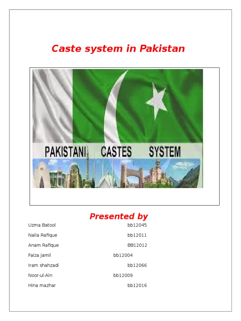 Caste System in Pakistan | PDF | Caste | Pakistan