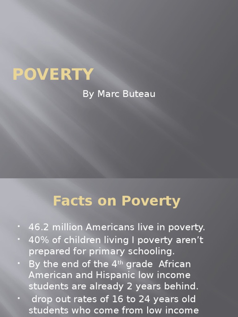 Poverty Facts and Solutions Guide | PDF | Social Science | Wellness