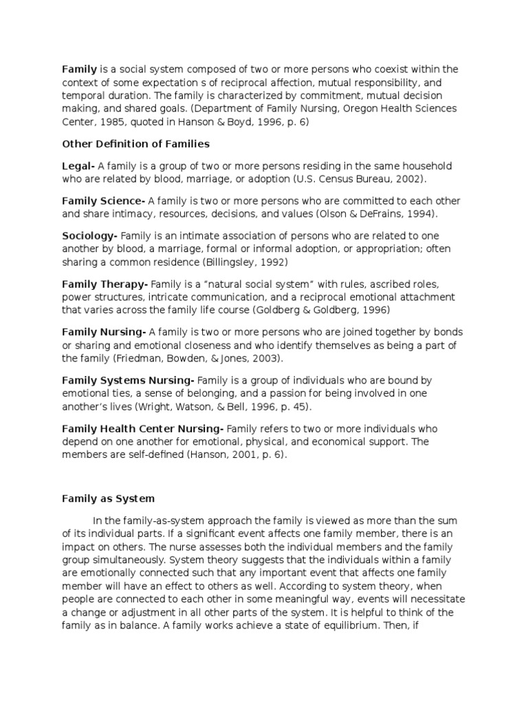 Family Report | PDF | Parenting | Relationships