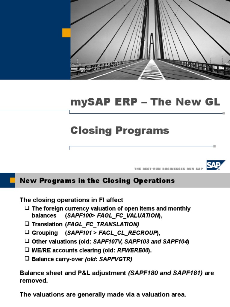 Closing Programs in NGeneral Ledger | PDF | Exchange Rate | Valuation ...