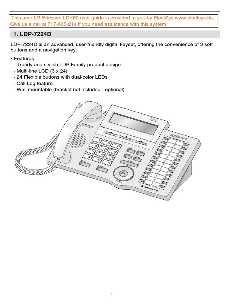 LG LDP-7224D Phone User Guide | PDF | Voicemail | Telephone