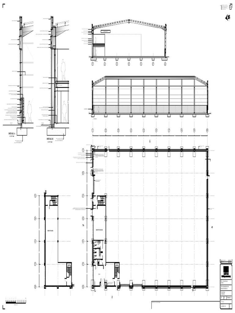 Steel Portal Frame Drawings | PDF | Framing (Construction) | Wall