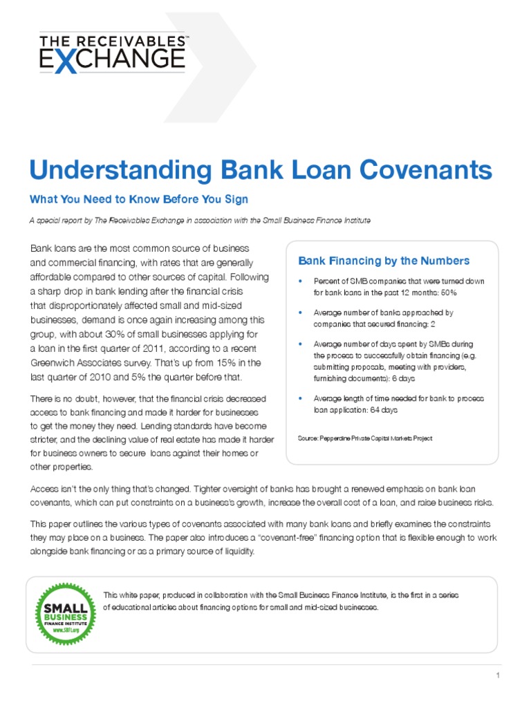 Bank Loan Covenants Primer | PDF | Banks | Loans