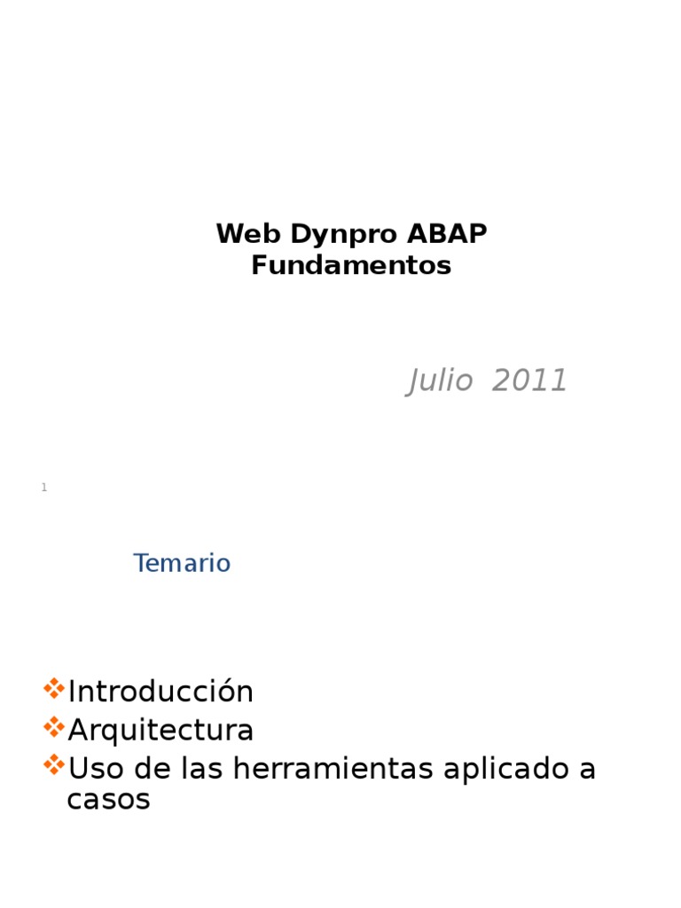 Web Dynpro ABAP | PDF | Interfaces gráficas de usuario | Software del sistema