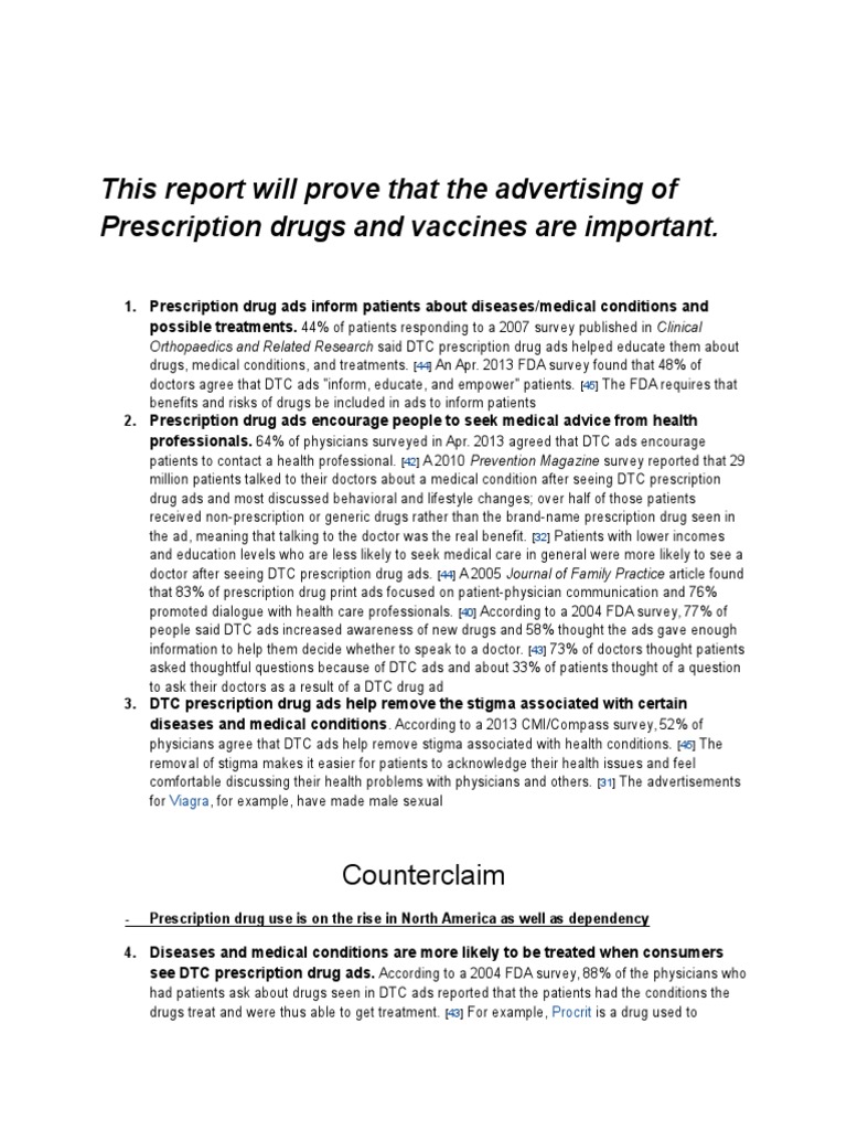 Prescription Drug Ads | PDF | Medical Prescription | Pharmaceutical Drug