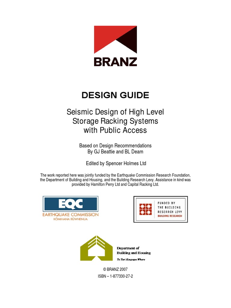 Racking Design Guide 060907 | PDF | Bending | Buckling