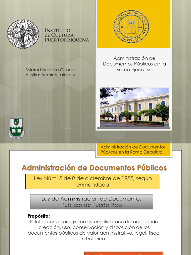 Administración de Documentos Públicos en la Rama Ejecutiva | Ejecutivo ...