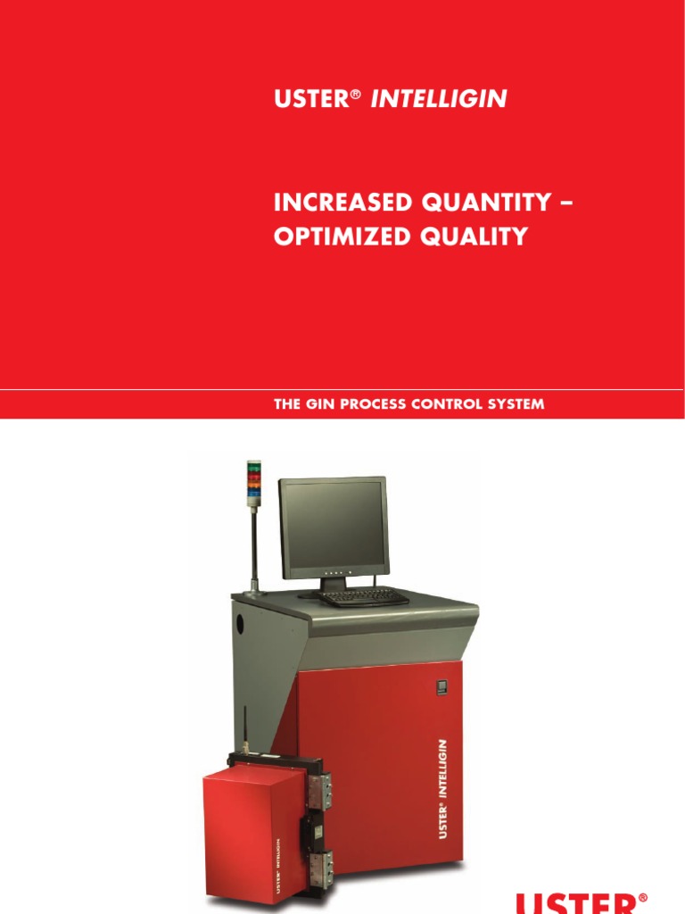 Uster ® Intelligin | PDF | Cotton | Control System