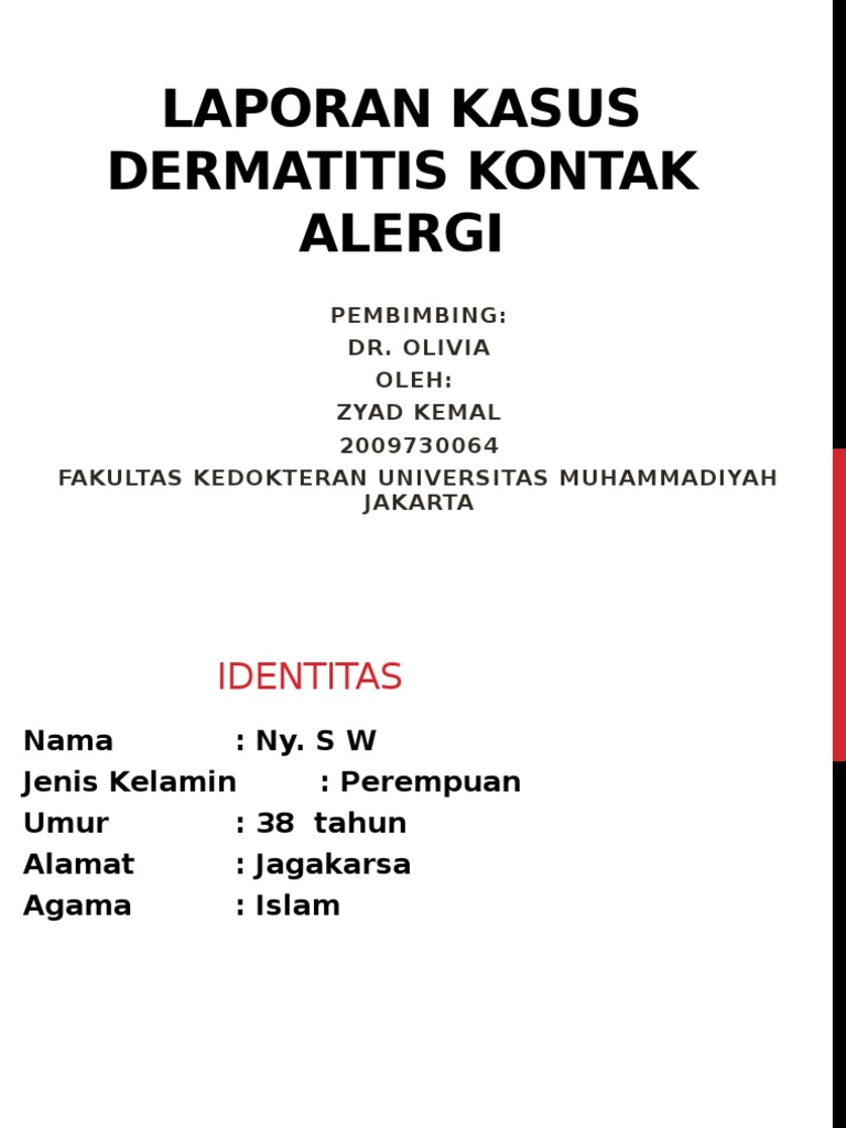 Dermatitis Kontak Alergi Zyad | PDF