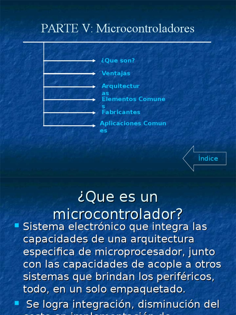 1.4 Tipos de Microcontroladores y Sus Fabricantes | PDF ...