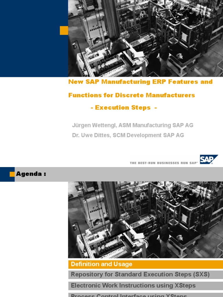 New SAP Manufacturing ERP Features and Functions For Discrete ...