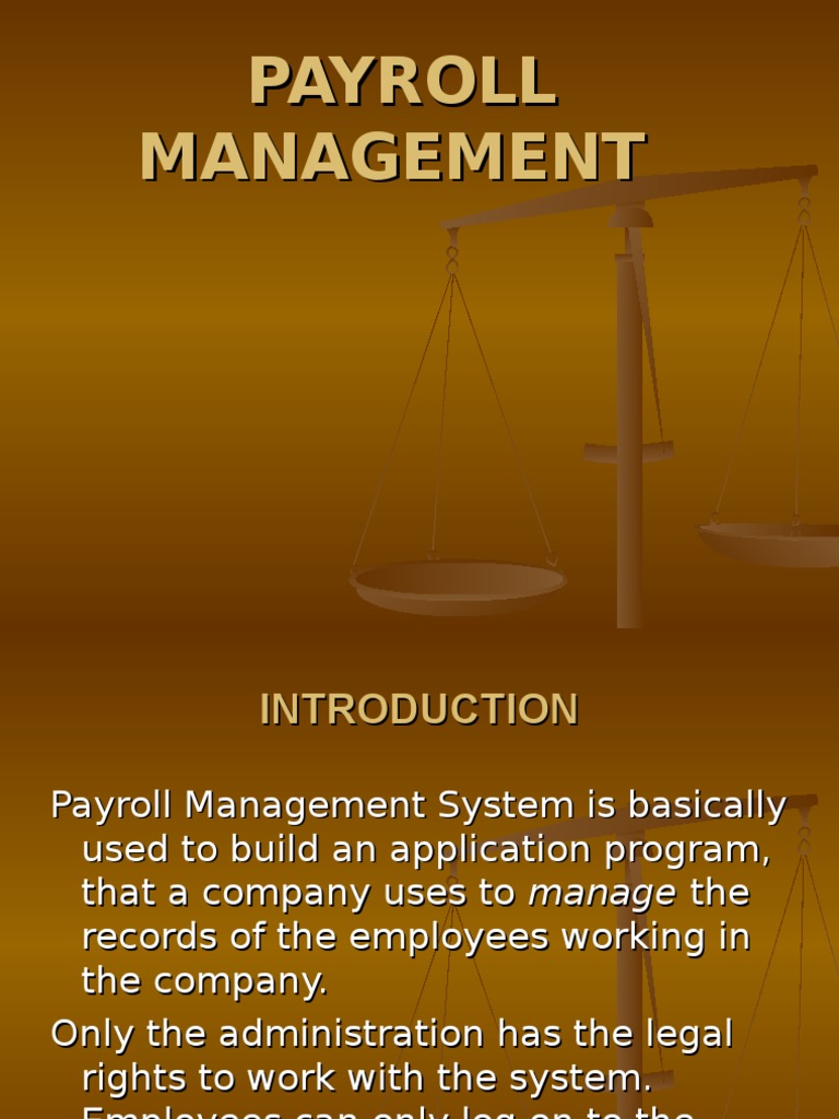Manage Employee Payroll & Records with Java & MS Access | PDF | Payroll ...
