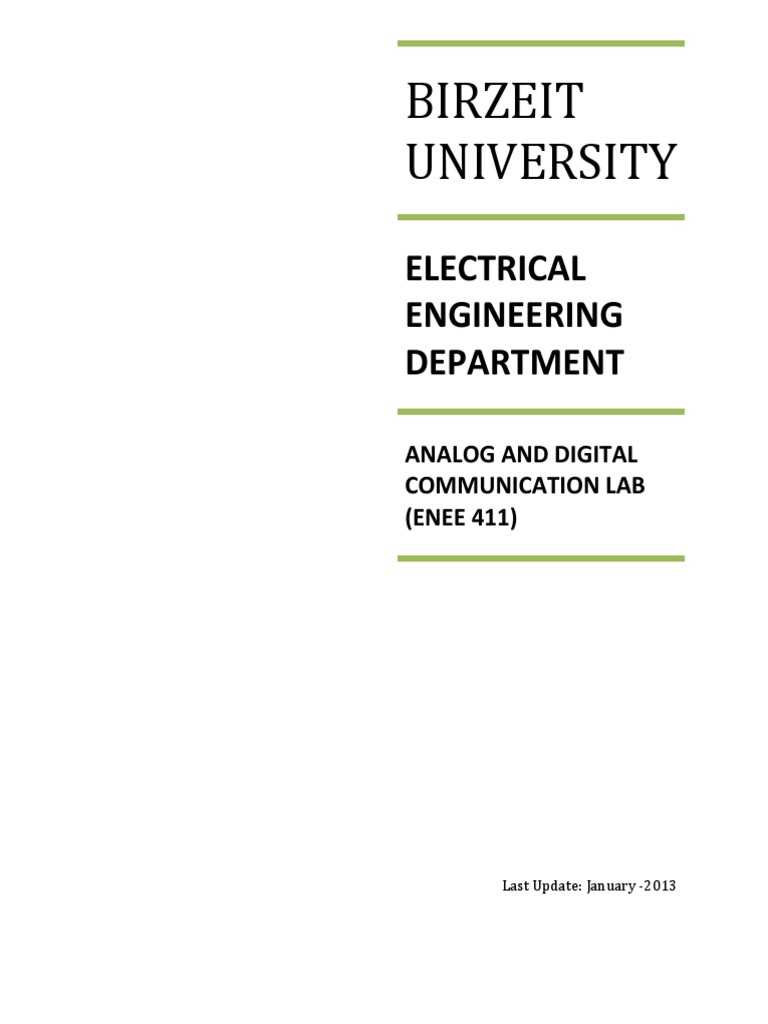 Communications Lab Manual Amplitude Modulation and DSB-SC | PDF ...